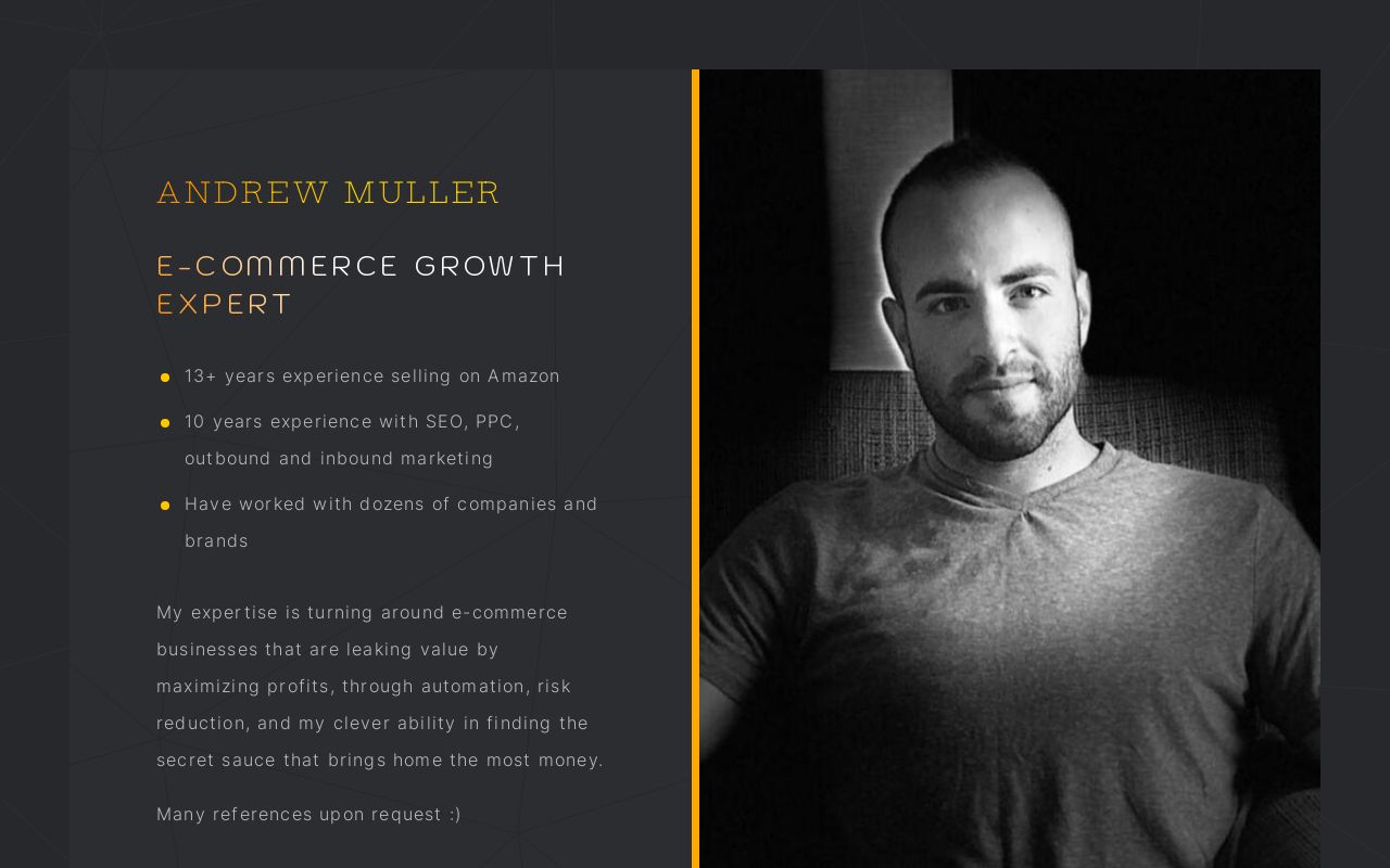Andrew Muller | E-commerce Growth Expert NYC